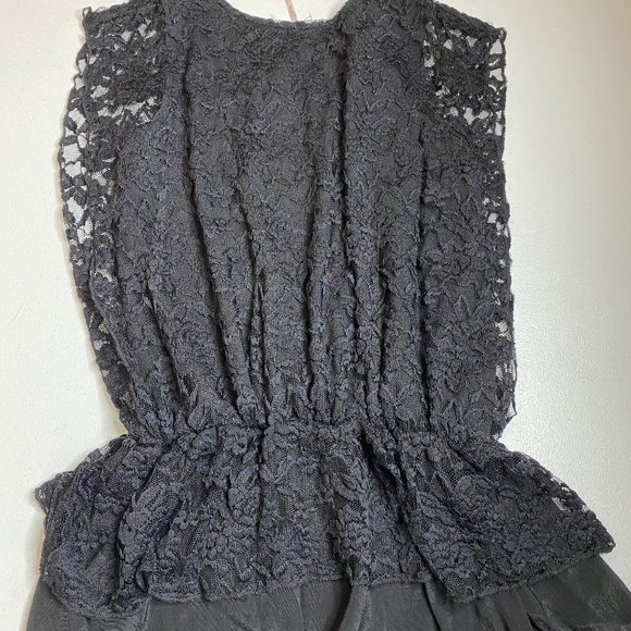 Poof! | Tops | New With Tags Poof Black Lace Top Size M | Poshmark